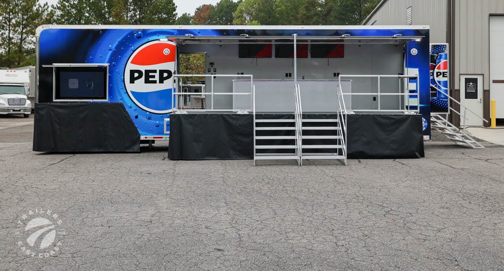 Minges Bottling Group 8.5’ X 38’ ATC PRO 300S Stage Tailer